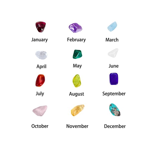 Custom Women's Handcrafted Family Natural Birthstone Necklace - CALLIE