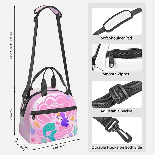 Personalised Mermaid Lunch Bag for Kids - CALLIE
