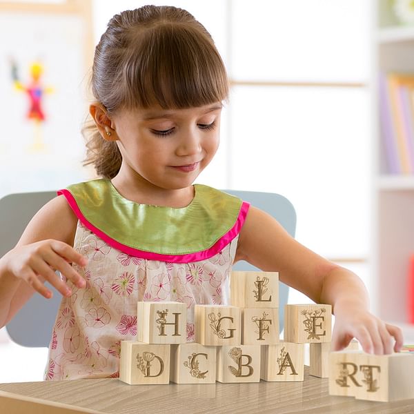 Personalized Decorative Wooden Alphabet Blocks With Letters - CALLIE