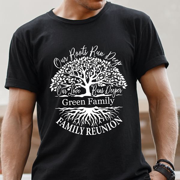 Personalisierte Our Roots Run Deep Our Love Runs Deeper Familientreffen ...