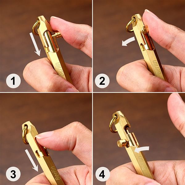 Personalized Retro Bolt Action Ball Point Pen with Engraved Name and ...