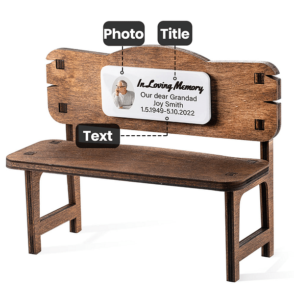 Personalized Memorial Bench Gift - CALLIE