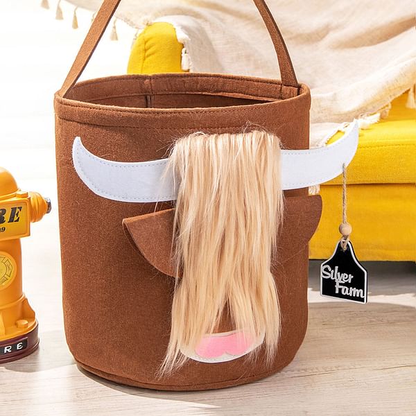 Personalized Highland Cow Storage Box, Organizer Baskets for Nursery ...