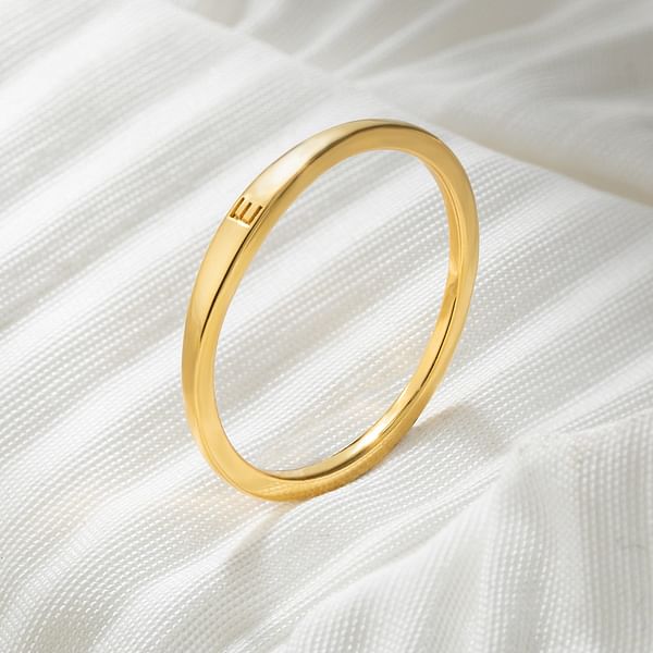 Personalized Delicate Sterling Silver 925 Initial Stacking Ring Gifts ...