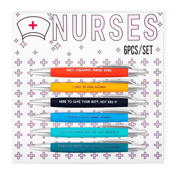Personalized Funny Nurses Pen Set with Custom Name RN Pen Set of 5 Pcs ...