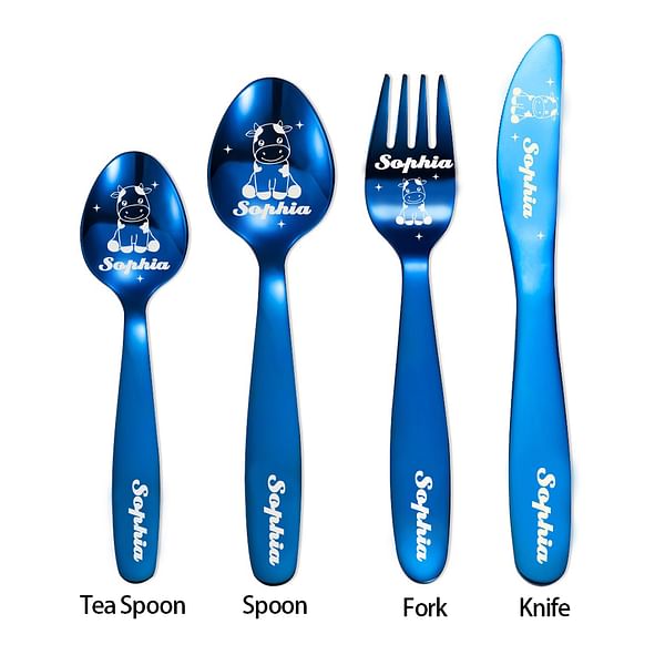 Personalized Cute Cow Cutlery Sets Gift - CALLIE
