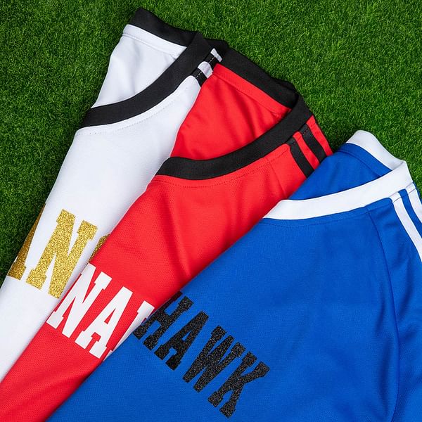 Personalized Women's Glitter Football Jersey Shirt with Name and Number ...