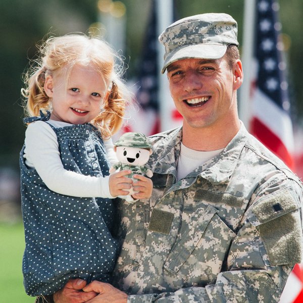 Personalized U.S. Soldier Uniform Camo Plush Military Family Gift - CALLIE