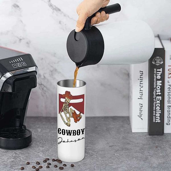 Personalized Cowboy Tumbler Cup for Cowboy Crowd - CALLIE