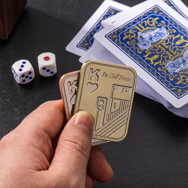 Personalized Poker Card Fidget Slider, edc, slider fidget toy, edc ...