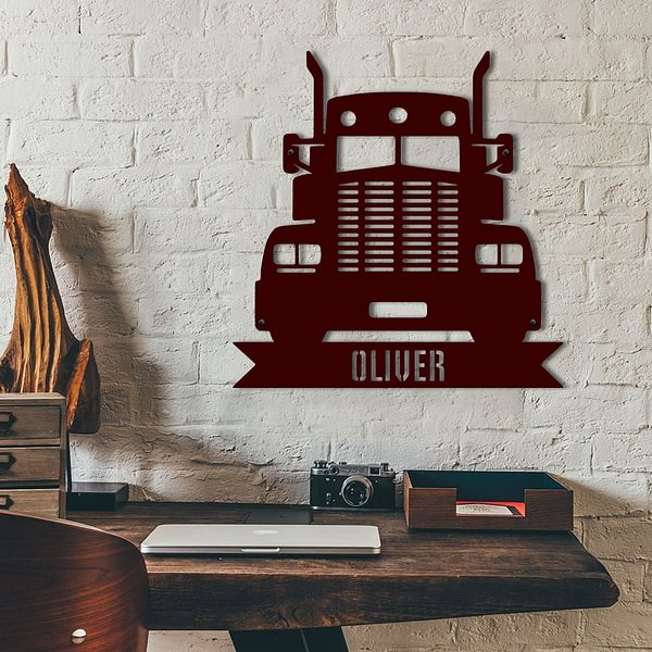 Personalized Truck Wall Decor Stainless Steel - CALLIE
