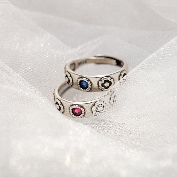 Personalized Couple Ring Valentine's Day Gift Cosplay Rings Wedding ...