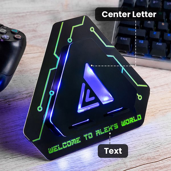 Personalized Multi-color Desktop Decor LED Phone Stand with Remote ...