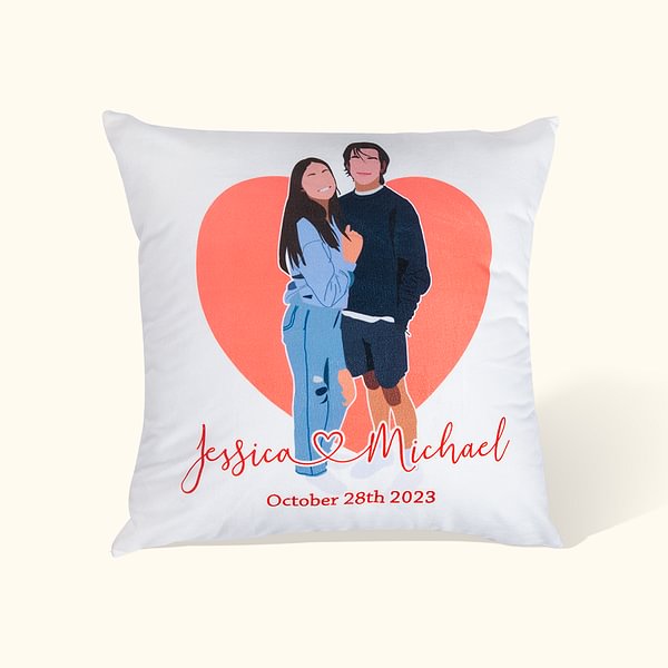 personalized funny his and her pillow cases for couples - CALLIE