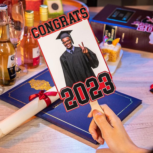 Personalized Graduation Handheld Photo Fans Graduation Party Favors ...
