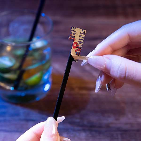 Personalized Multicolor Glitter Drink Signature Cocktail Stirrer Stick ...