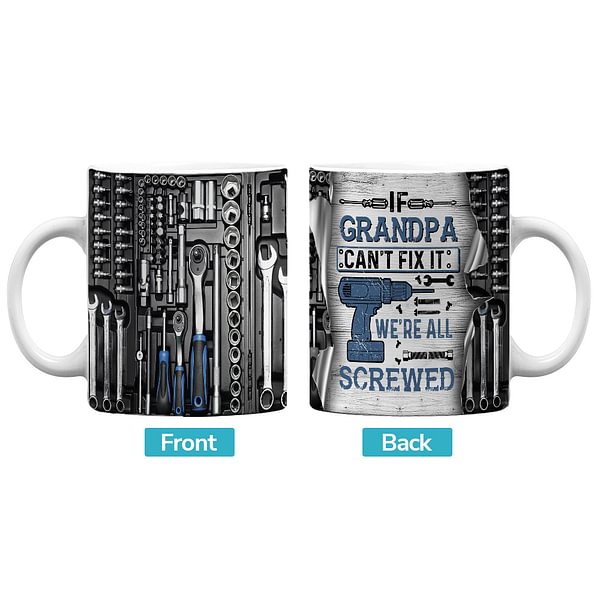 Personalized Mechanic Mug Mechanic Mug for Dad Grandpa I Can't Fix It ...