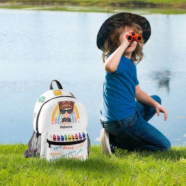 Personalized Cute Cartoon Character Backpack Child School Bag ...