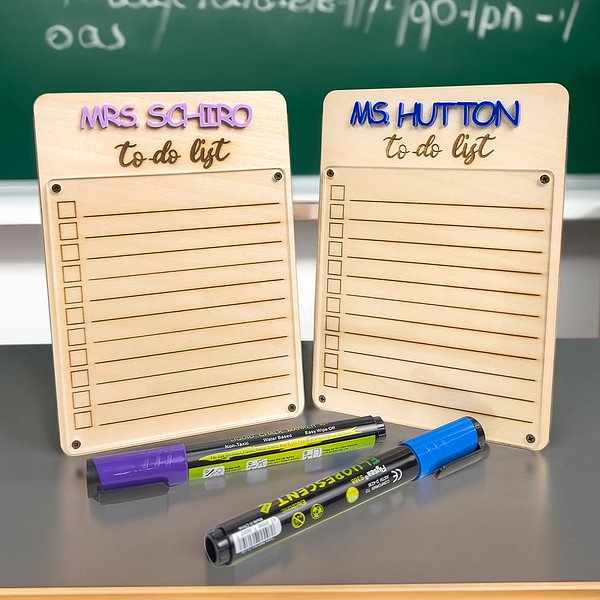 Personalised Acrylic To Do List Daily Check List Dry Rubber Erasable ...