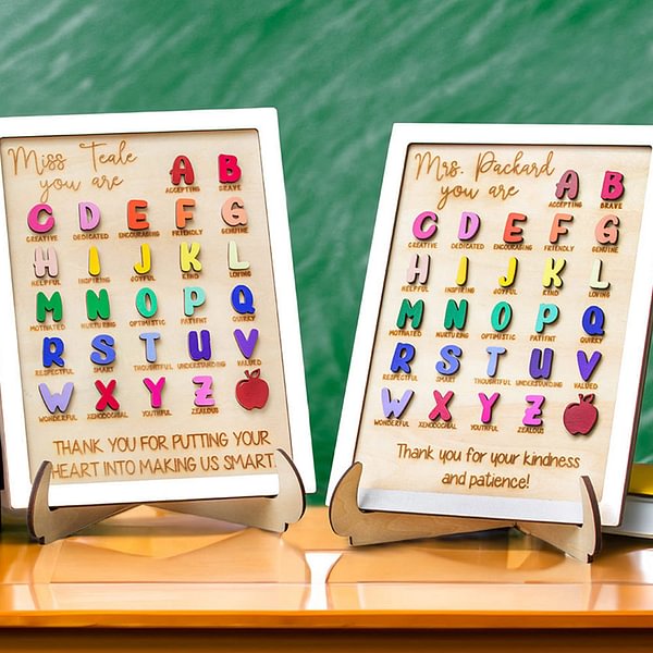 Personalized 3D Alphabet Handmade Classroom Sign Decor Affirmation Sign ...