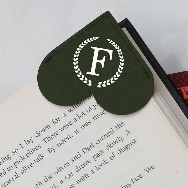 Personalized Leather Heart Bookmark Page Corner Book Marker with ...
