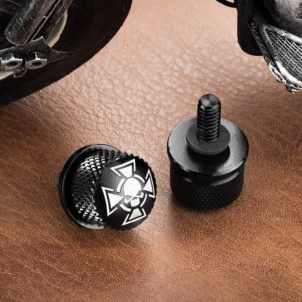 Personalised Stainless Steel Seat Bolt Screw with Pattern or Text Motorbike Accessories Seat Screw Gift for Motorbike Enthusiast CALLIE