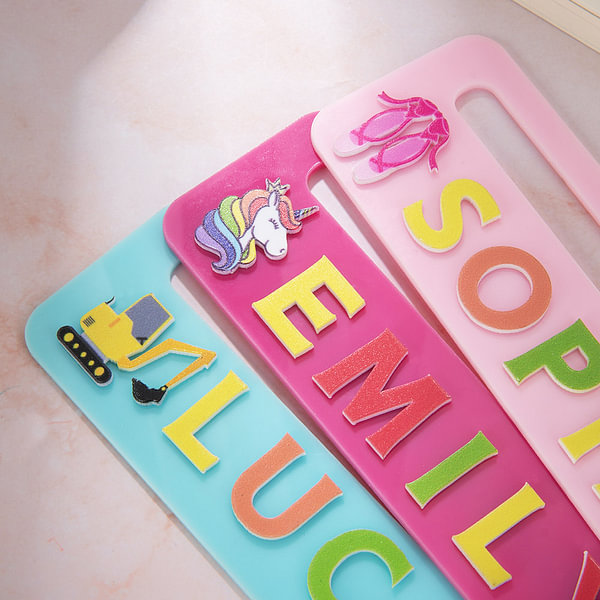 Personalized Colored Acrylic Reading Aid Student Reading Tool Reading ...
