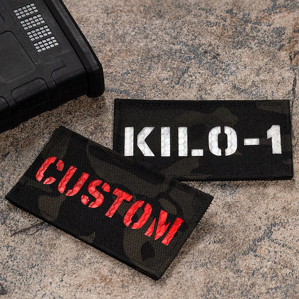 Personalized Military Patch Tactical Combat ID Patch Reflective Velcro Strap 2in × 3.5in - CALLIE