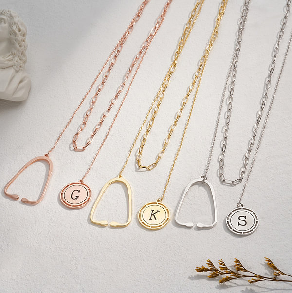 Personalized Stethoscope Link Chain Women Necklace with Engraved ...