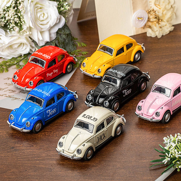 Personalized Mini Car For Wedding, with Custom Name and Date, Wedding ...