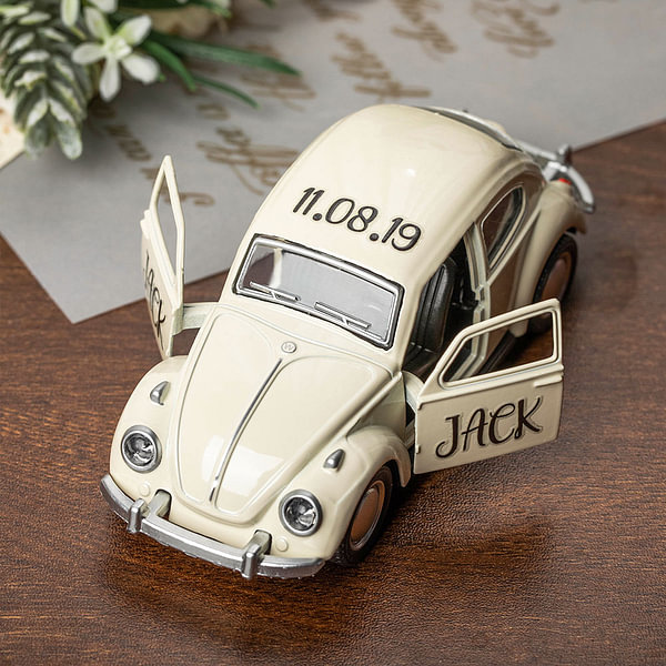 Personalized Mini Car For Wedding, with Custom Name and Date, Wedding ...