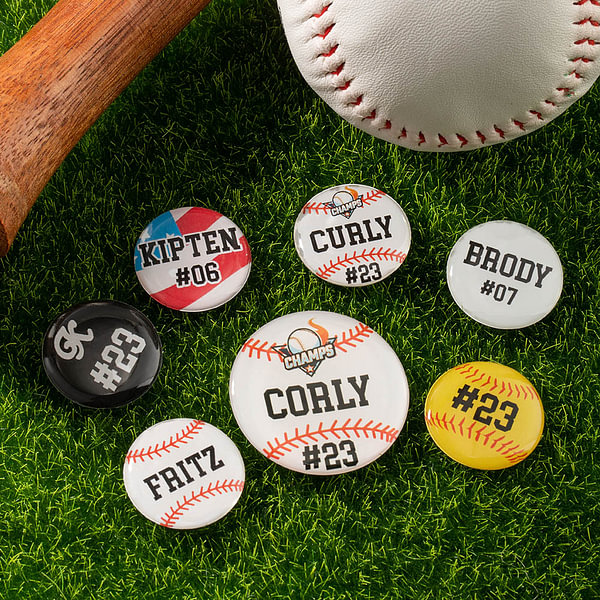 Personalized Set of 5 3D Bat Knob Decal Stickers with Name Number and ...
