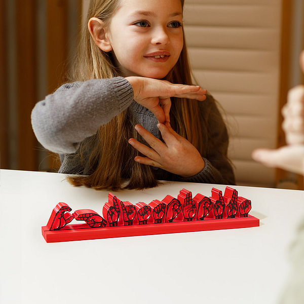 Personalized 3D Printed American Sign Language Desk Name Plate Sign ASL ...