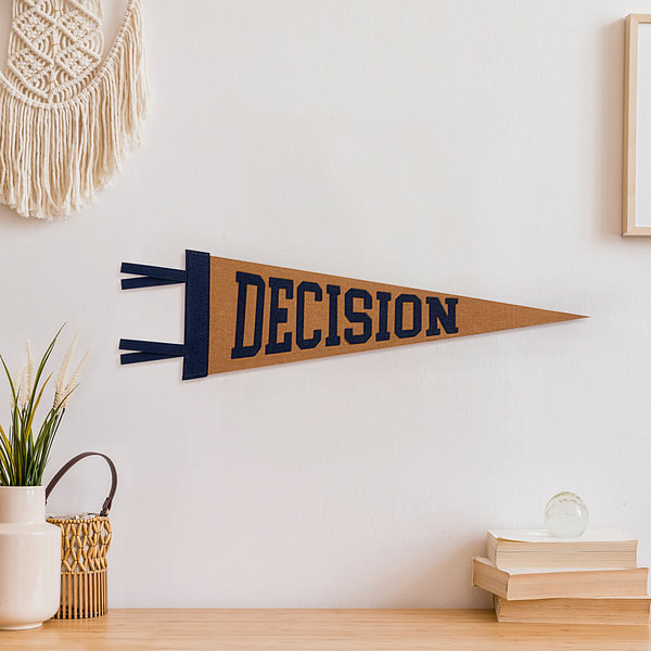 Personalized Colorful Classic Felt Pennant Flag Wall Banner with Text ...