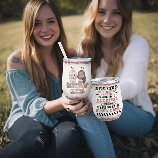 Personalized Bestie Quote Here's To Another Year Of Bonding Over ...