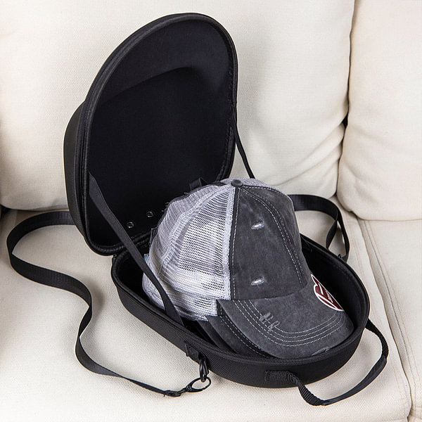 Personalized Hat Travel Case Cap Organizer Holder Up to 6 Caps with ...