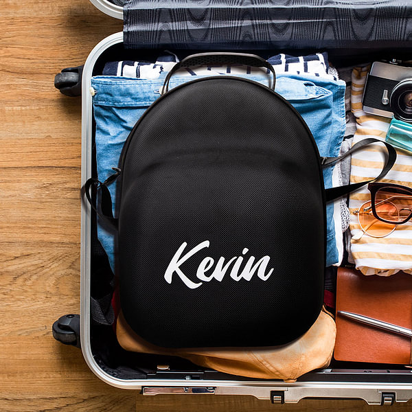 Personalized Hat Travel Case Cap Organizer Holder Up to 6 Caps with ...