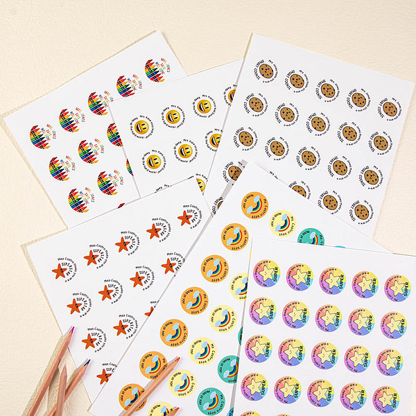 Personalised Cute Rainbow Super Star Smiley Face Teacher Reward ...