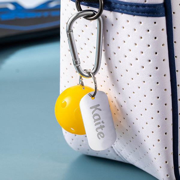 Personalized Pickleball Keychain Bag Tag Clip Backpack Accessory ...
