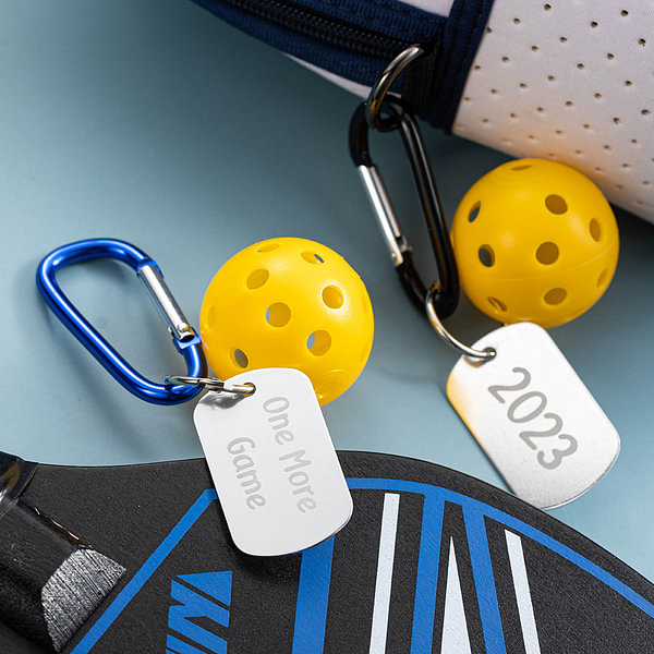Personalized Pickleball Keychain Bag Tag Clip Backpack Accessory ...
