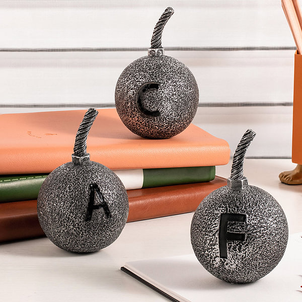 Personalized Initial F Bomb Paperweight Desk Accessory for Home Work ...