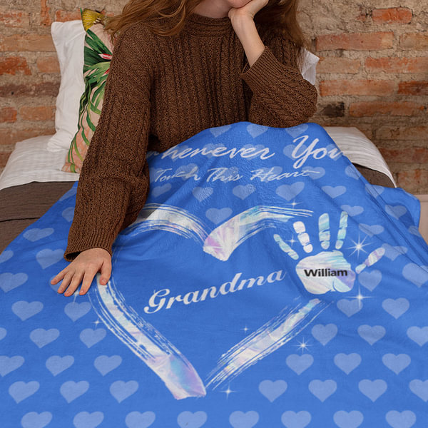 Personalized Grandma Nana Blanket with Grandkids Names Gift for Grandma ...