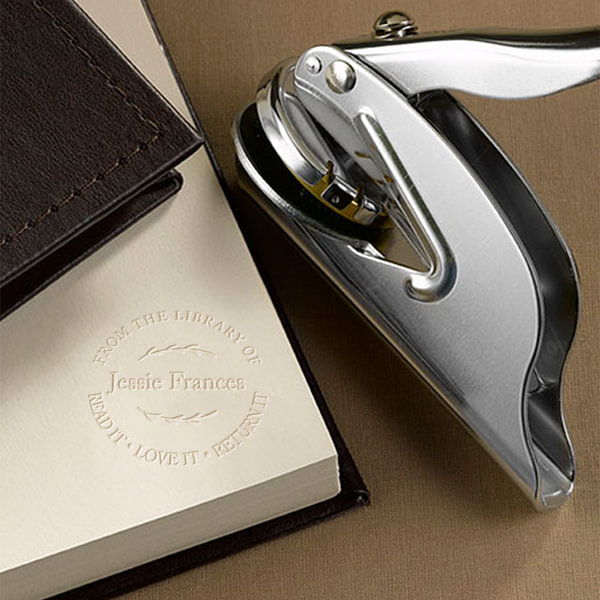 Flower Book Embosser | From the Library of - CALLIE