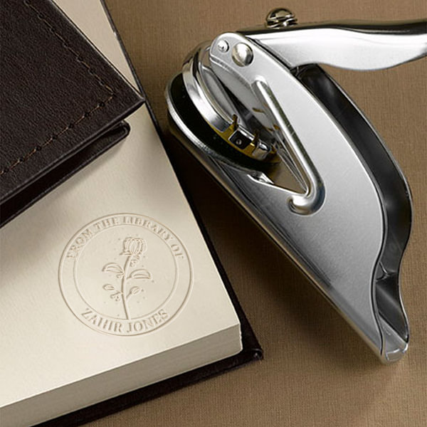 Personalized From The Library of Wildflower Embosser - CALLIE