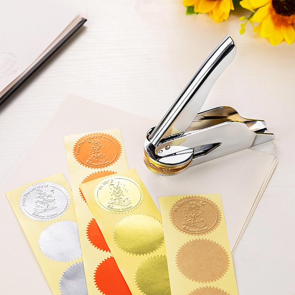 Birth Flower Constellation Book Embosser Stamp Set - CALLIE