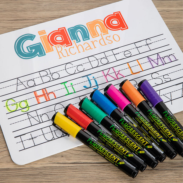 Personalised Acrylic Name Alphabet Tracing Board Dry Erase Board ...