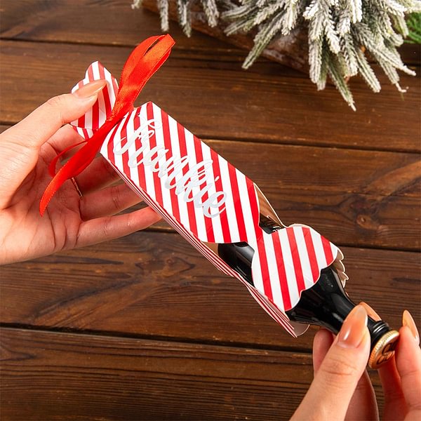 Personalized Candy Cane Christmas Cracker Name Place Gift Box Table ...