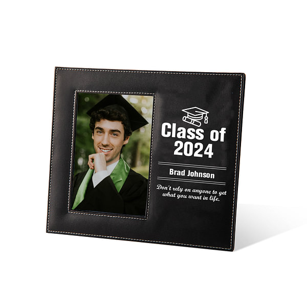 Personalized Class of 2024 Graduate Photo Frame with Graduation Message ...