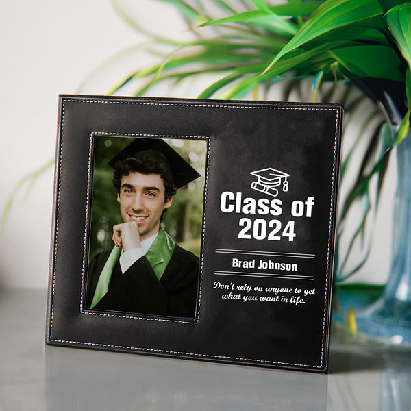 Personalized Class of 2024 Graduate Photo Frame with Graduation Message ...