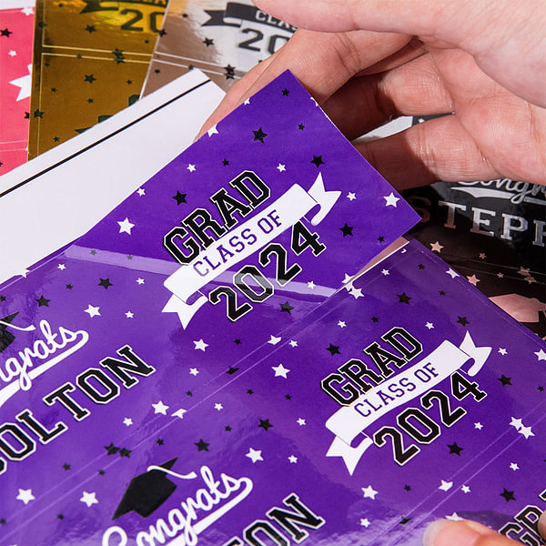 Personalized Class of 2024 Waterproof Graduation Water Bottle Labels ...